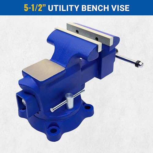 Yost Vises 455 Combination Vise | 5.5 Inch Jaw Width Heavy-Duty Utility ...